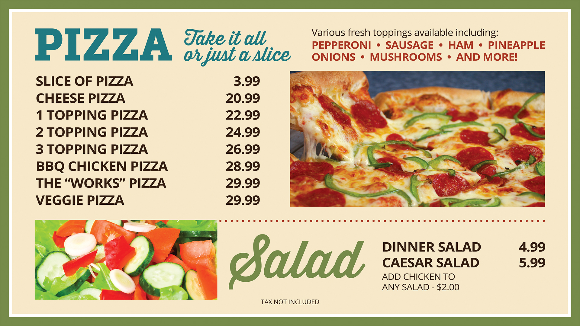 Pizza | Irvine Lanes