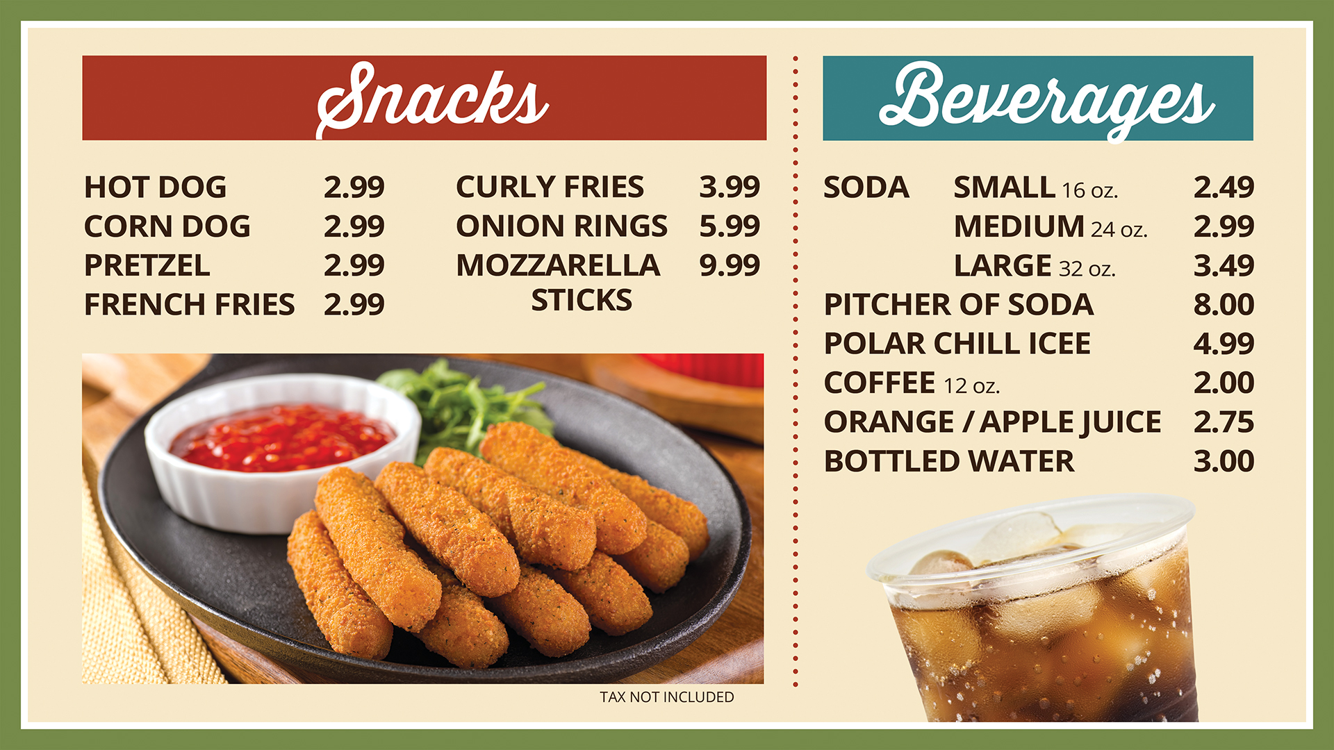 Snacks | Irvine Lanes