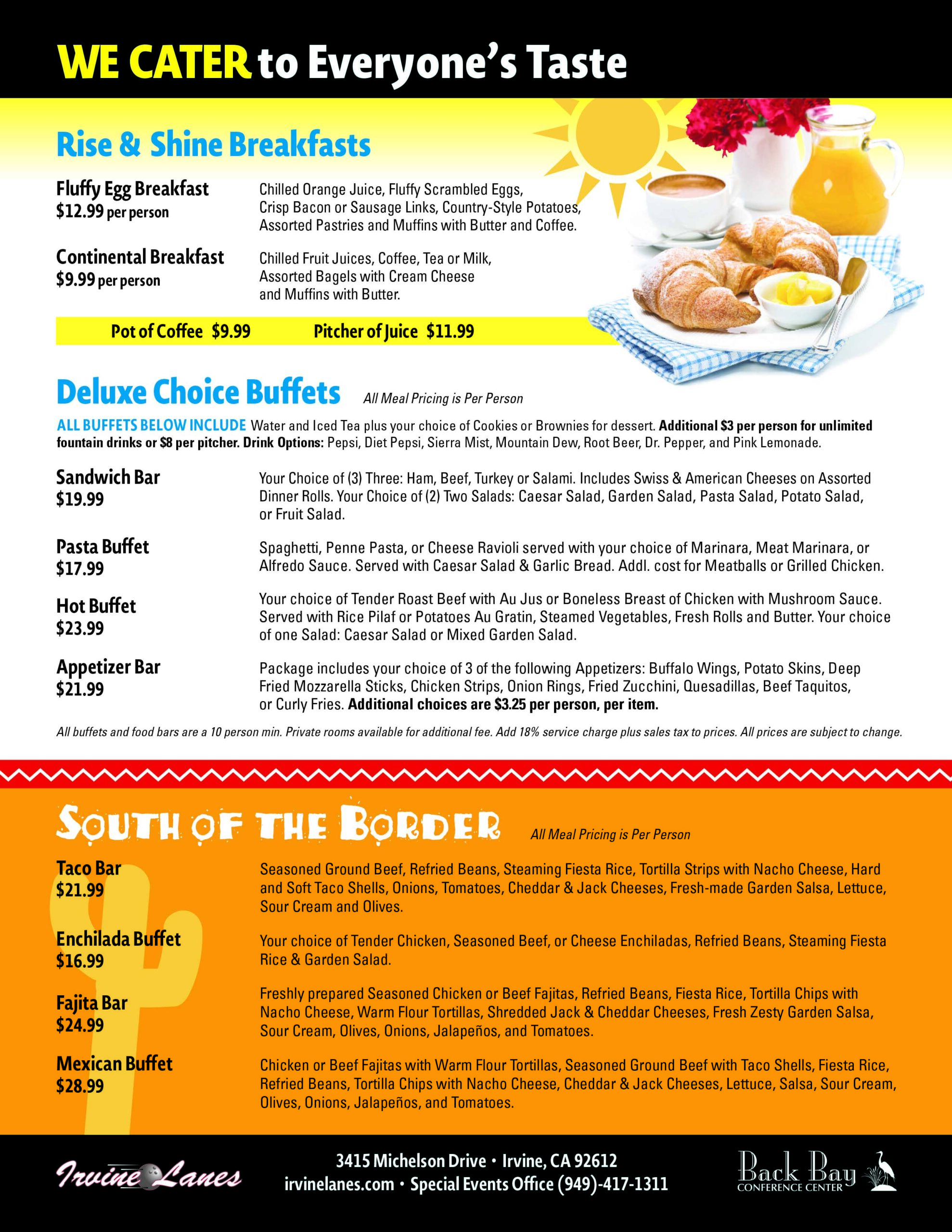 Buffet | Irvine Lanes